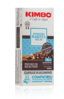 KIMBO Espresso Barista Decaf Alu, 10 Nespresso (R) Caps – Kolanda-Regina